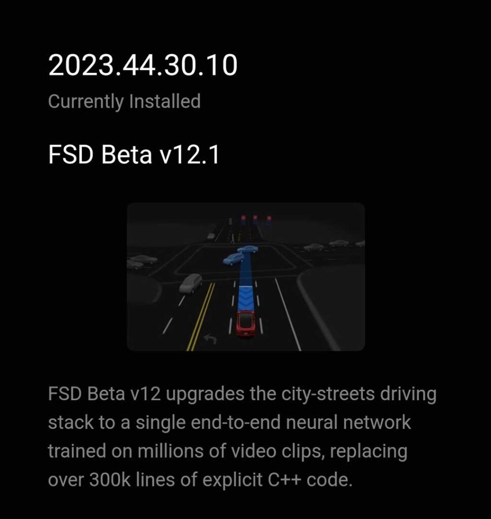 FSD Beta V12.1 leak reveals shift toward end-to-end neural network ...