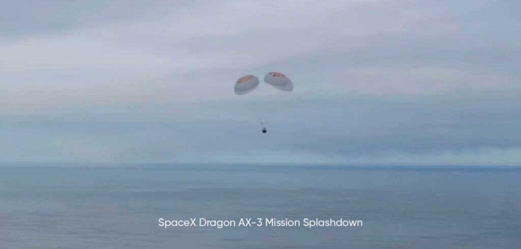 Catch SpaceX Dragon spacecraft's splashdown with Ax-3 astronauts ...