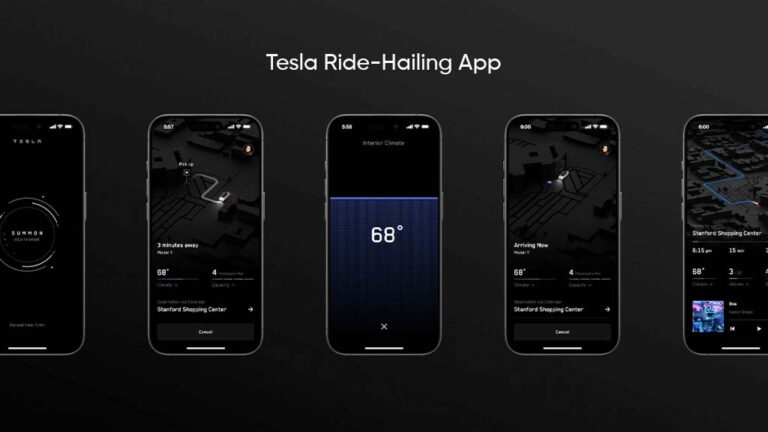 Here's an early look at Tesla Robotaxi ride-hailing app UI - EONMSK News