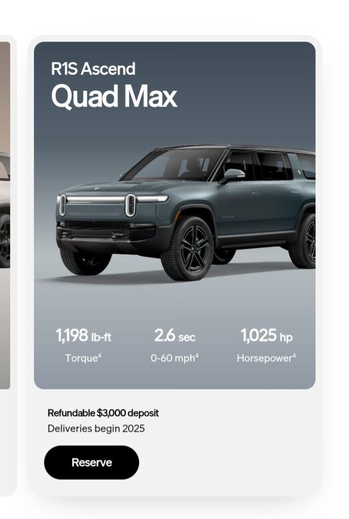 Rivian R1 Refresh Quad Motor version will ship in 2025 - EONMSK News