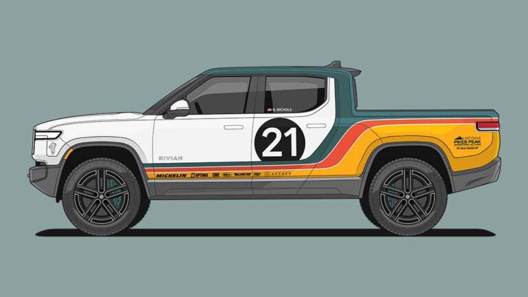 Rivian R1T Refresh Quad-Motor revealed for Pikes Peak Hill Climb ...