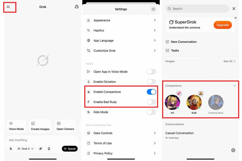 xAI is rolling out Grok Companions feature for free - EONMSK News