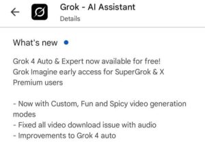 Grok Android app gets Fun and Spicy modes for Imagine AI videos ...