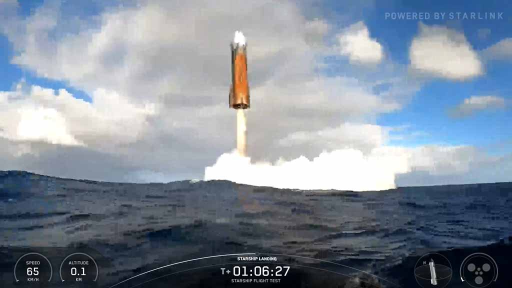 SpaceX Starship Flight 10 completes Earth reentry test with a ...