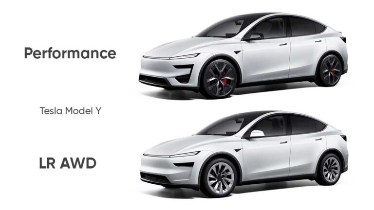 New Tesla Model Y Performance vs LR AWD vs LR RWD vs RWD Comparison ...