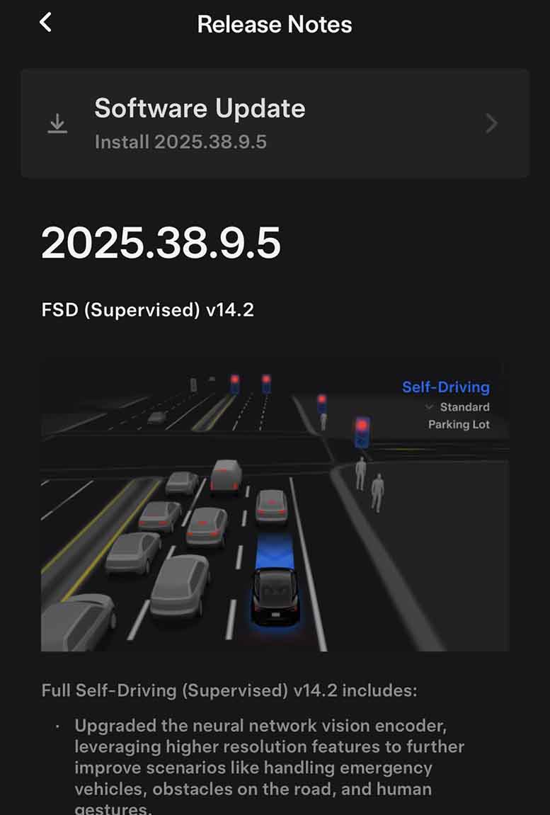 Tesla begins FSD v14.2 rollout with new self-driving improvements ...
